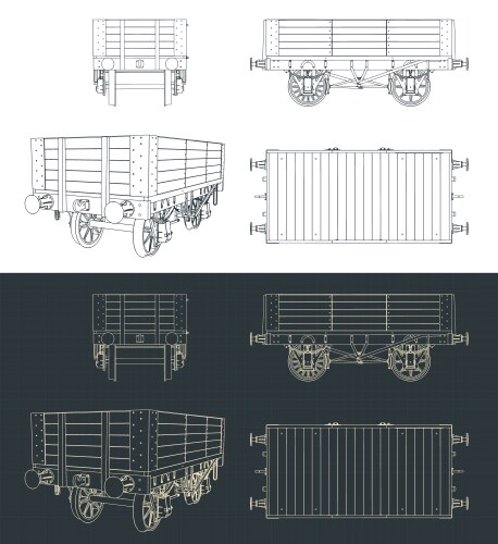 Cattle wagon Royalty Free Vector Image - VectorStock
