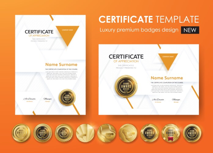 Certificate Vector Images (over 350,000)