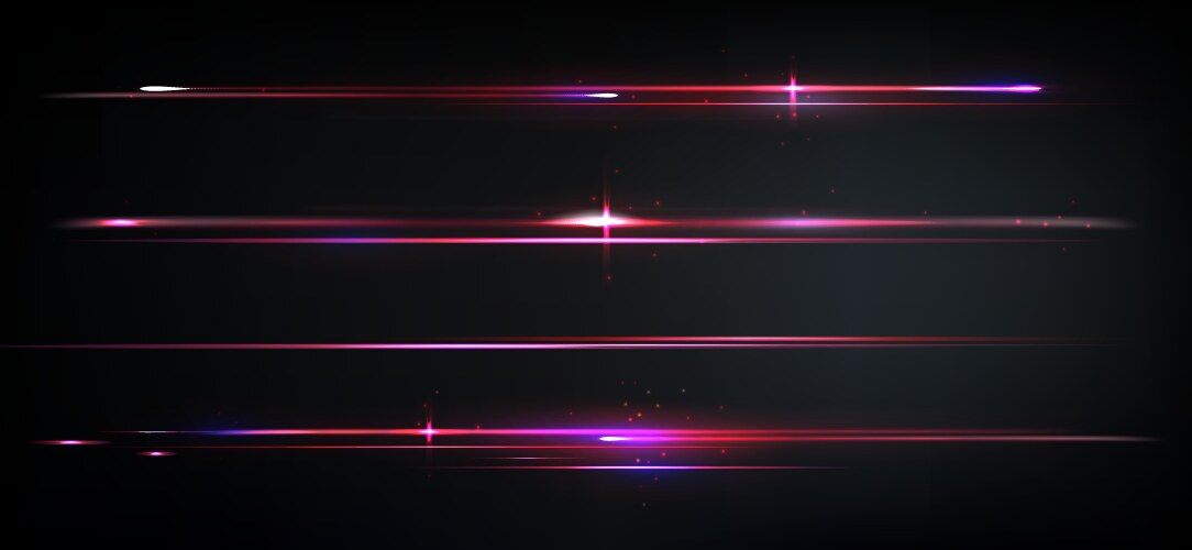 Abstract red line light on black shadow luxury Vector Image