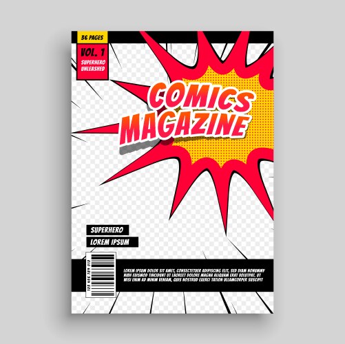 Editable Comic Book Cover Vector Images (over 280)