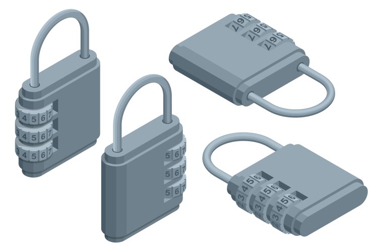 Combination lock Royalty Free Vector Image - VectorStock