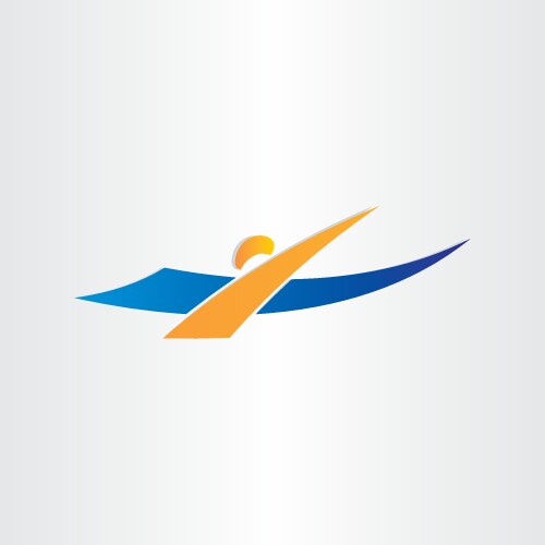 Little boy swimmer in the swimming pool kids Vector Image