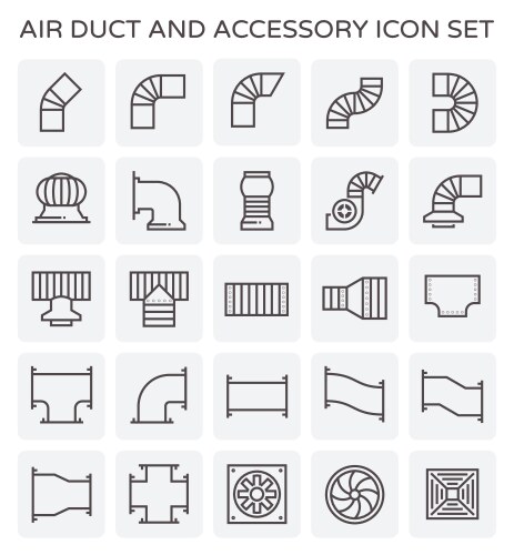 Duct clean icon Royalty Free Vector Image - VectorStock