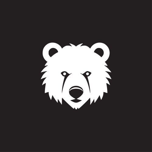 Reading bear logo Royalty Free Vector Image - VectorStock