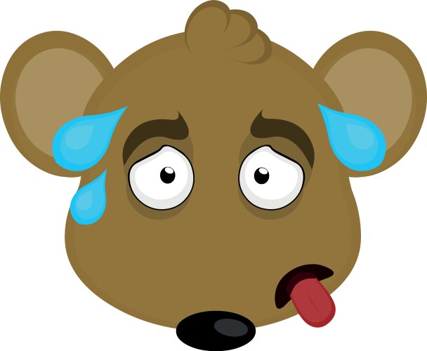 Mouse head drum sticks Royalty Free Vector Image