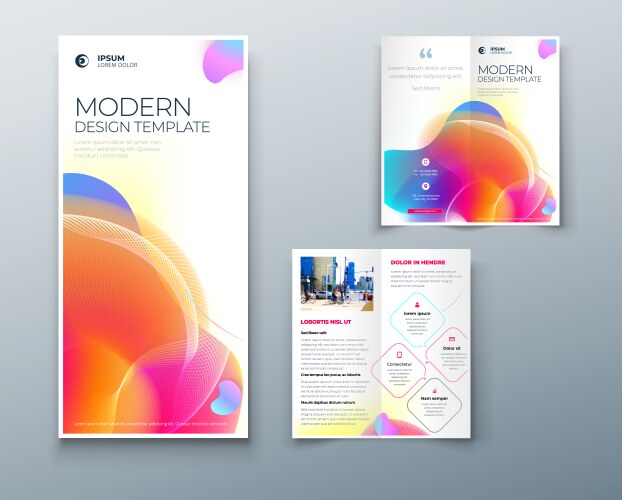 Abstract flyer brochure annual report Royalty Free Vector