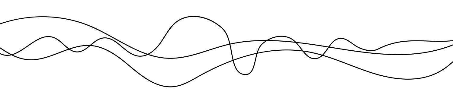 Thin curved wavy lines Royalty Free Vector Image