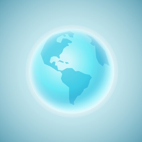 Globe and earth map scheme Royalty Free Vector Image