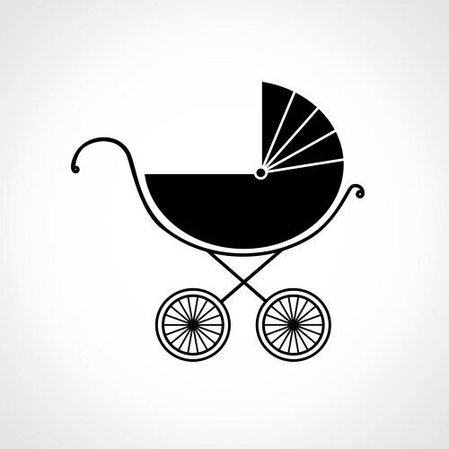 Pram - baby carriage Royalty Free Vector Image