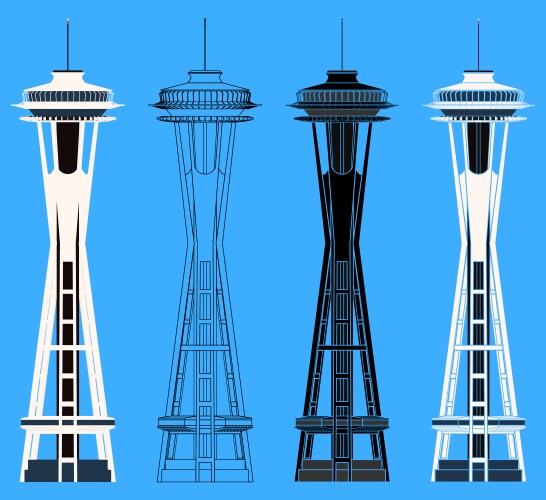 Dharahara tower in front view Royalty Free Vector Image