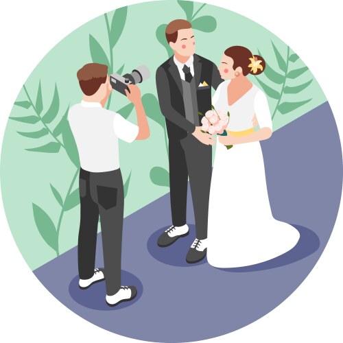 Indonesian central java wedding ceremony Vector Image