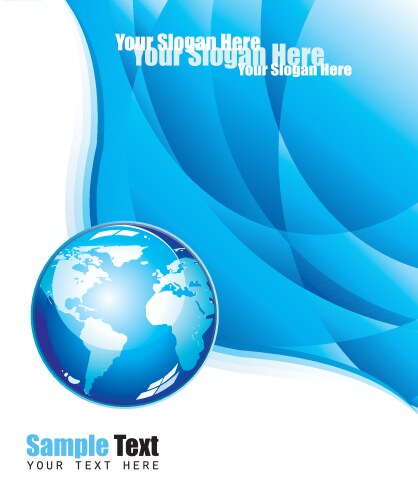 World map background Royalty Free Vector Image