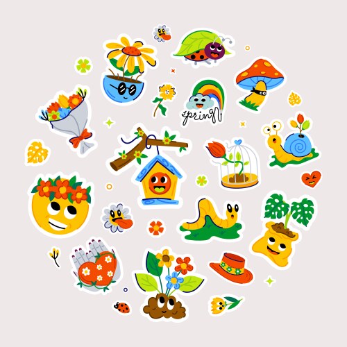 Hello spring Royalty Free Vector Image - VectorStock