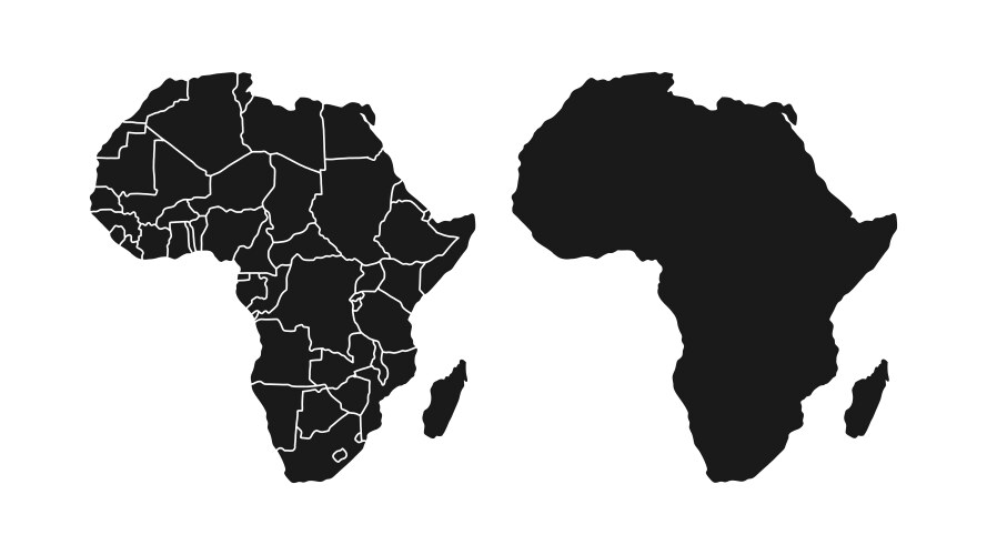 Africa continent outline Vector Images & Graphics for Commercial Use ...
