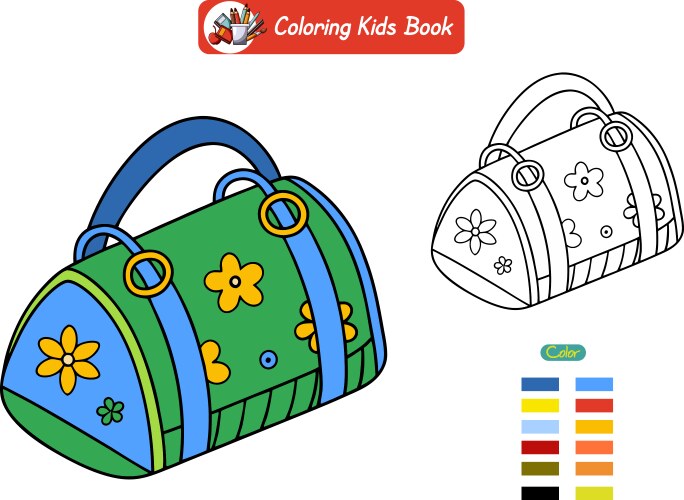 School Bag Coloring Pages Vector Images (over 530)