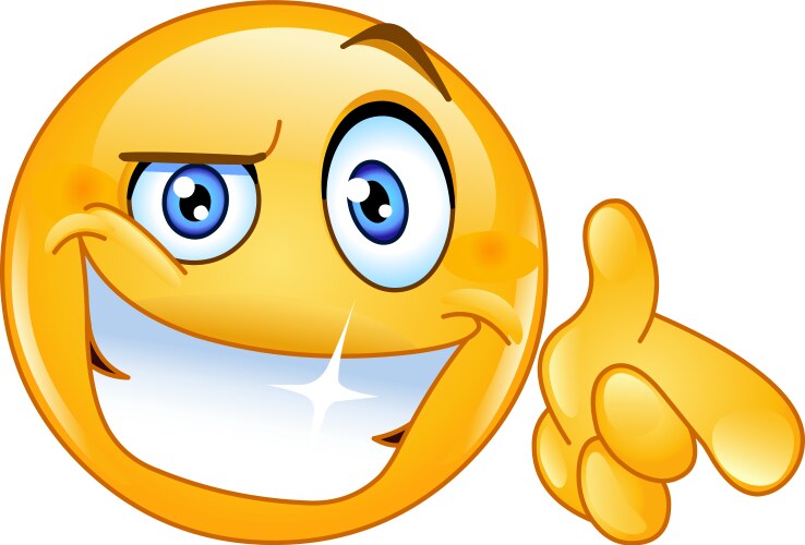 Middle finger emoticon Royalty Free Vector Image