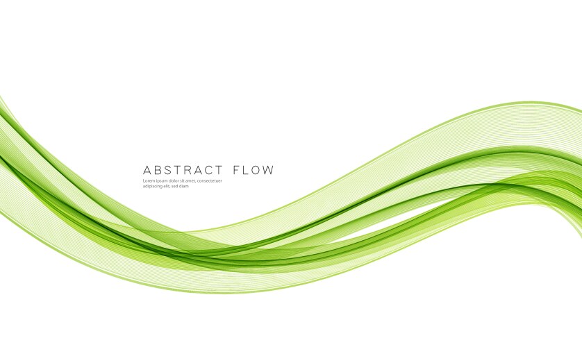 Green wave Royalty Free Vector Image - VectorStock