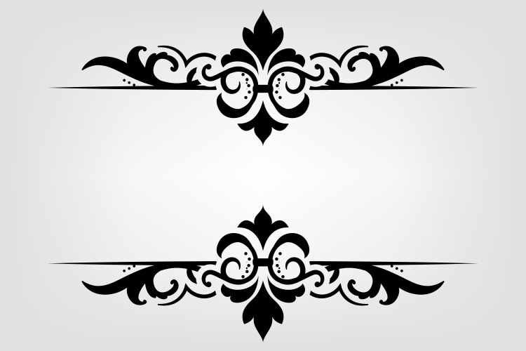 Filigree Underline Vector Images (over 680)
