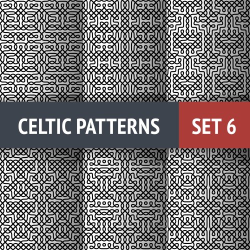 Celtic knot seamless pattern Royalty Free Vector Image