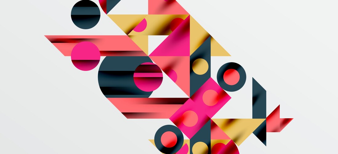 Geometric neo patterns abstract background Vector Image
