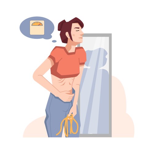 Anorexia Royalty Free Vector Image - VectorStock