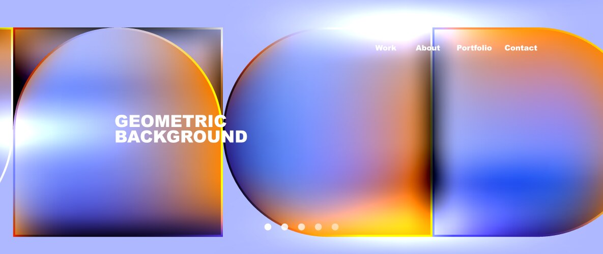 Electric blue circle in liquid geometry Royalty Free Vector