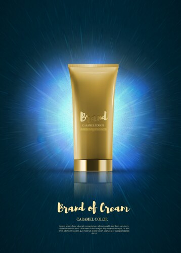 Moisture cream ad template Royalty Free Vector Image