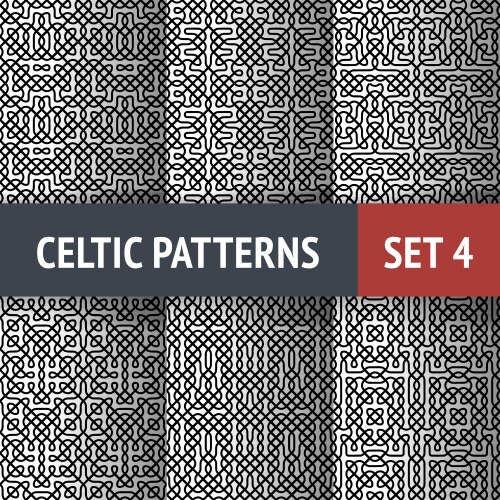 Celtic knot seamless pattern Royalty Free Vector Image