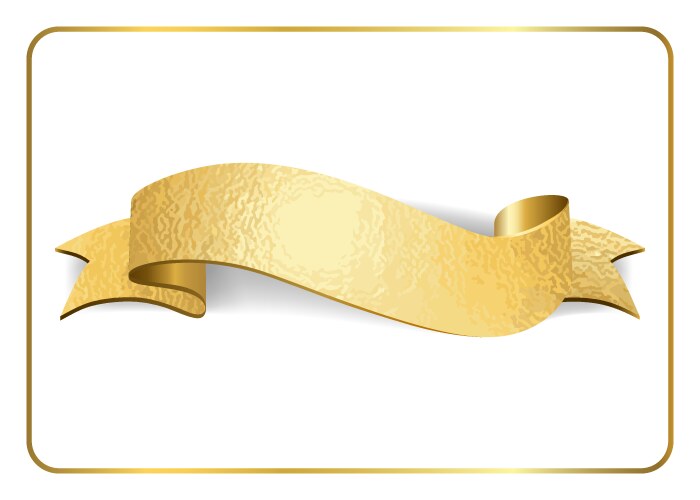 Gold heart ribbon 1 Royalty Free Vector Image - VectorStock