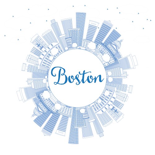 Boston Skyline Vector Images (over 470)