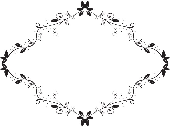 Islamic floral frame for your design traditional Vector Image