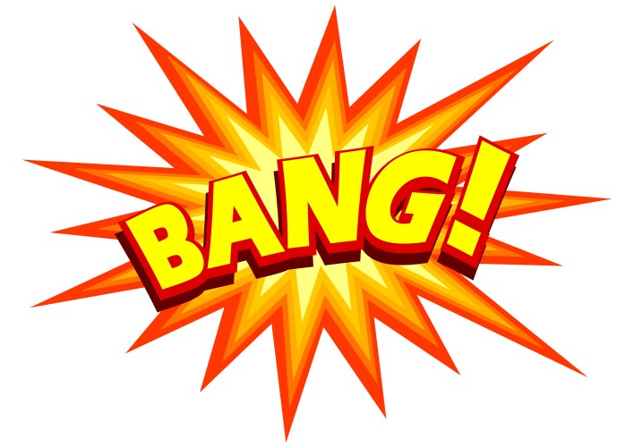 Big bang theory phases with place Royalty Free Vector Image