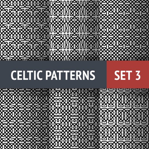Celtic patterns set Royalty Free Vector Image - VectorStock