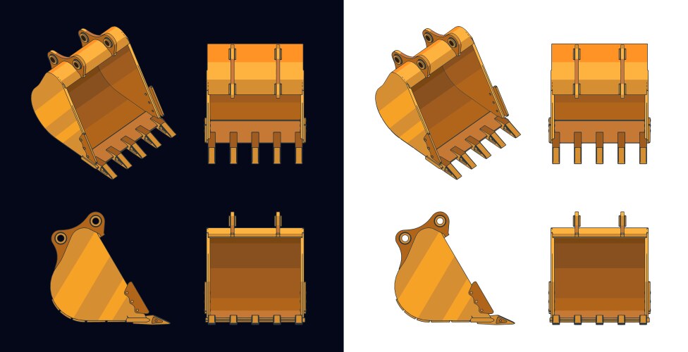 Excavator Bucket Vector Images (over 4,600)