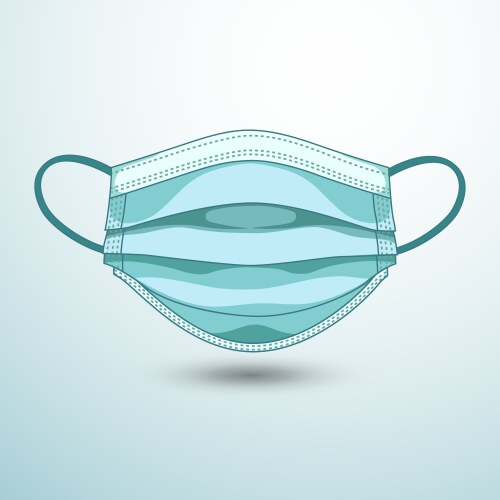 Medical mask Royalty Free Vector Image - VectorStock