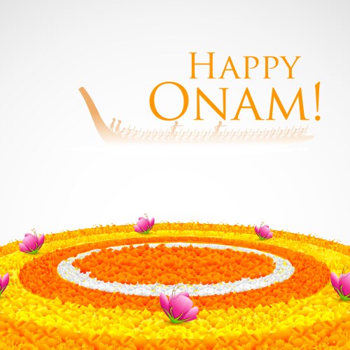 Decorated onathappan for onam celebration Vector Image