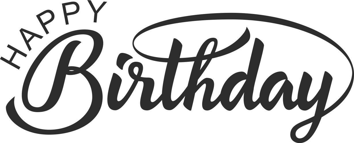 Happy Birthday Word Art Vector Images (over 2,300)
