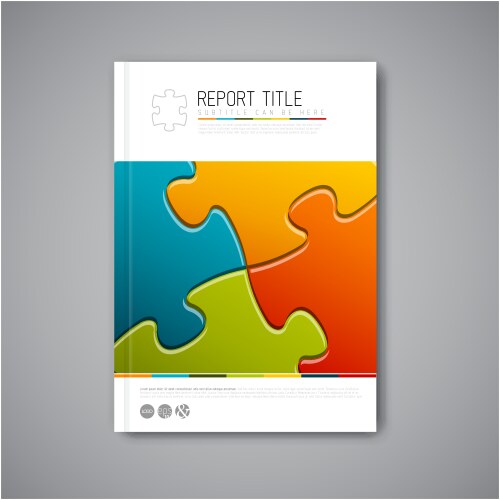 Modern abstract book cover template Royalty Free Vector