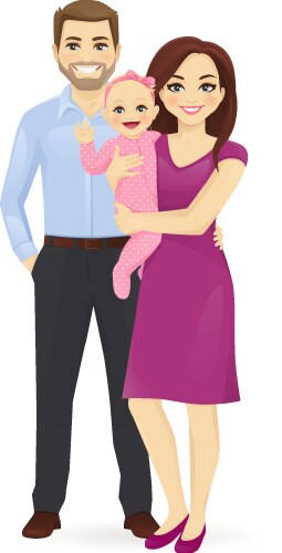 Big family portrait Royalty Free Vector Image - VectorStock