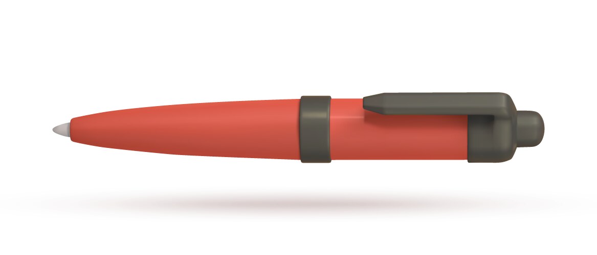 Red pen Royalty Free Vector Image - VectorStock