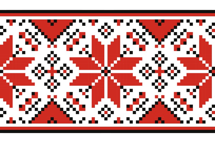 Ukrainian folk art vyshyvanka seamless pattern Vector Image