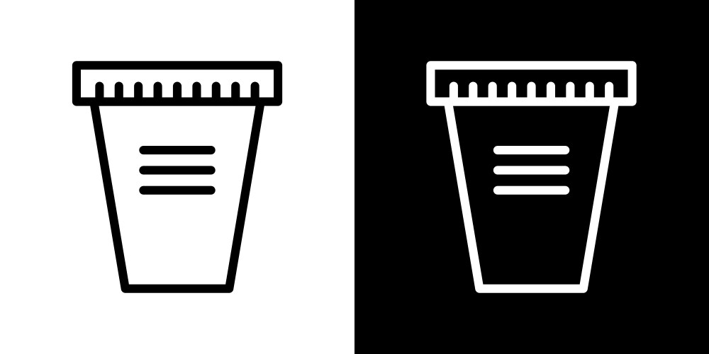 Urine icon symbol on white background Royalty Free Vector