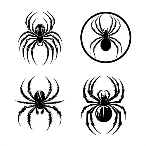 Spider Silhouette Vector Images (over 31,000)