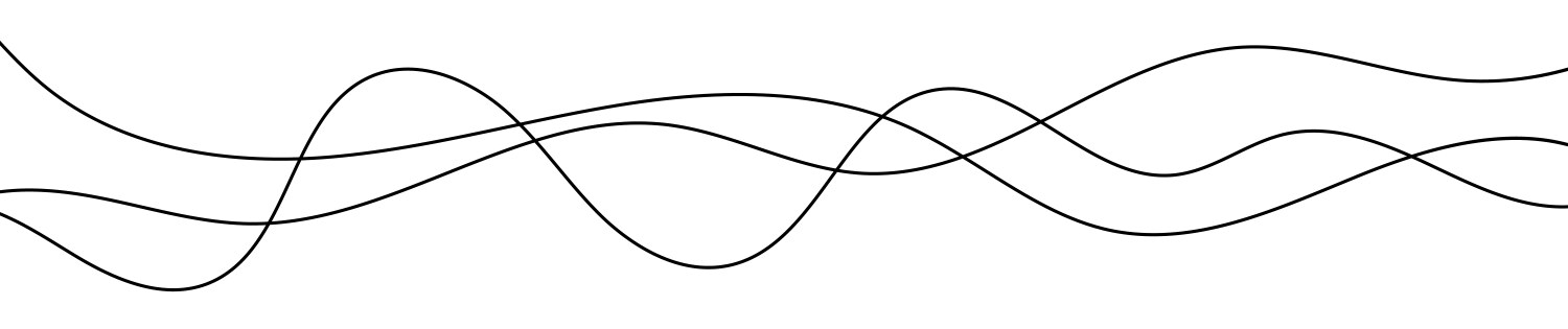 Thin curved wavy lines Royalty Free Vector Image