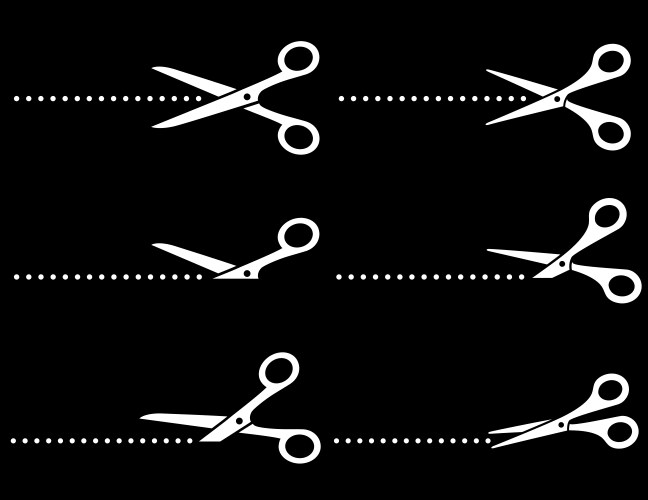 Scissors Black and White Vector Images (over 13,000)