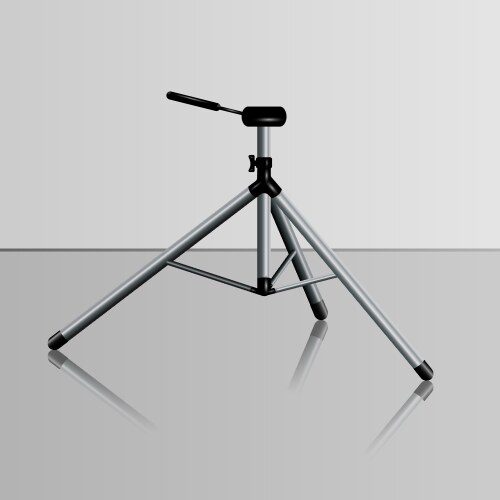 Realistic tripod for camera Royalty Free Vector Image