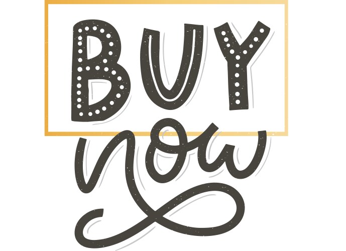 Life is short why not do it now word lettering Vector Image