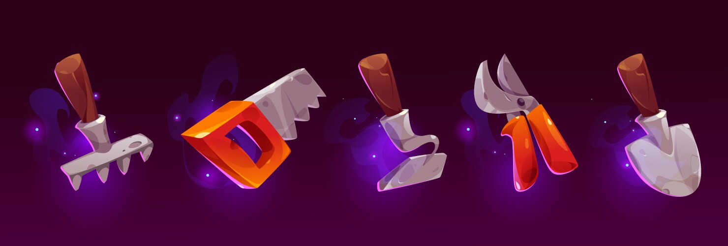 Cursor pointers for game user interface Royalty Free Vector
