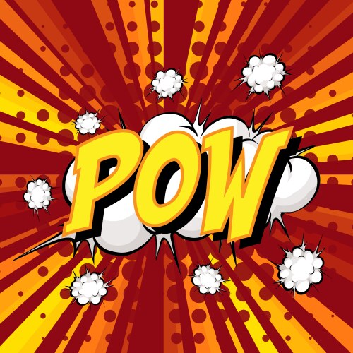 Comic Pow Vector Images (over 3,500)