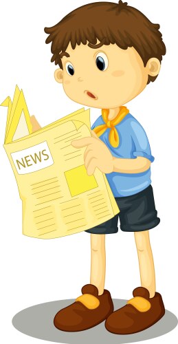 Cartoon paperman Royalty Free Vector Image - VectorStock